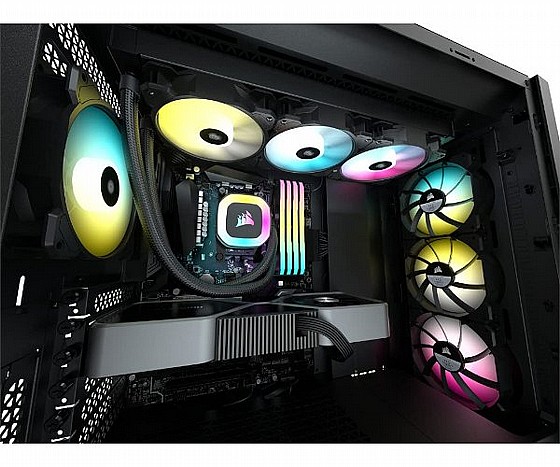 קירור נוזלי משולש Corsair H150 RGB 360mm Liquid CPU Cooler | קירור ...