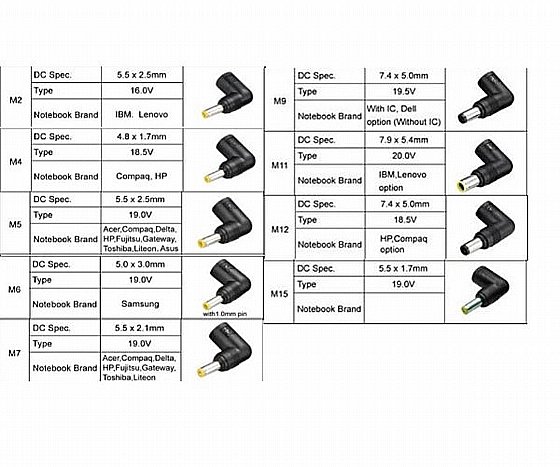 מטענים לניידים AD-800 - EZcool Power Adapter | מטענים למחשבים ניידים | אביזרים למחשבים ניידים ...