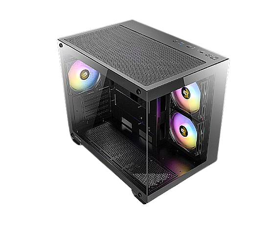 מארז Antec CX600M RGB Black Mini Tower tempered glass panel | מארזים ...
