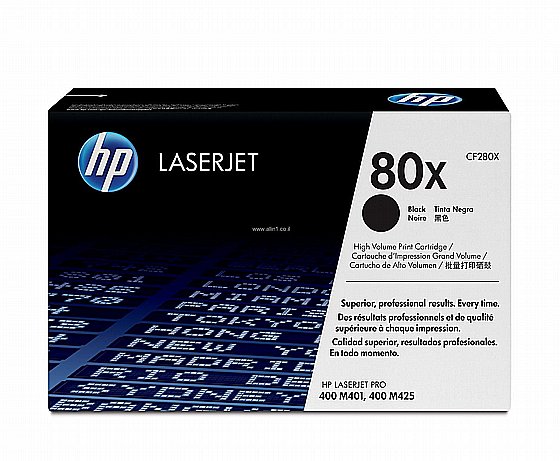 טונר מקורי HP CF-280X כ-6,900 הדפסות בכיסוי 5% | טונרים ותופים למדפסות ...